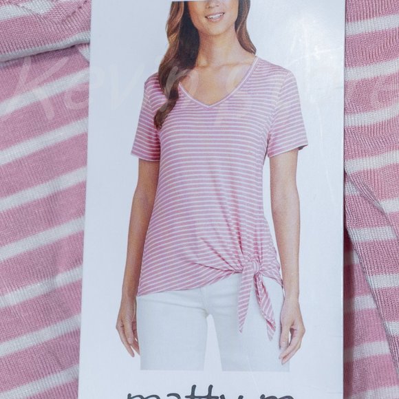 Matty M | Tops | Pink Nwt Matty M Womens Stretch Knit Short Sleeve ...